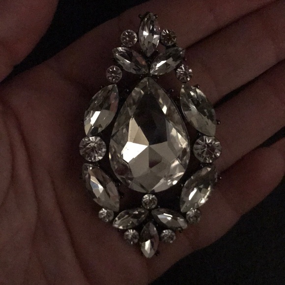 Zara | Jewelry | Diamond Brooch Pin | Poshmark